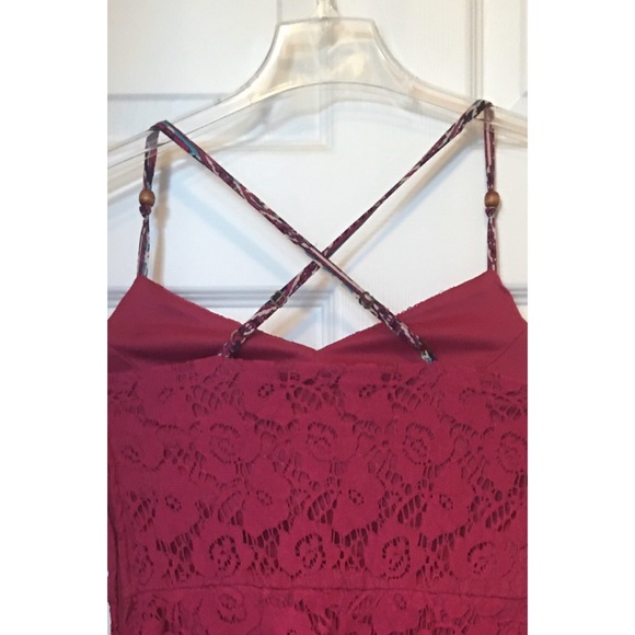 Xhilaration | Dresses | Magenta Lace Dress | Poshmark